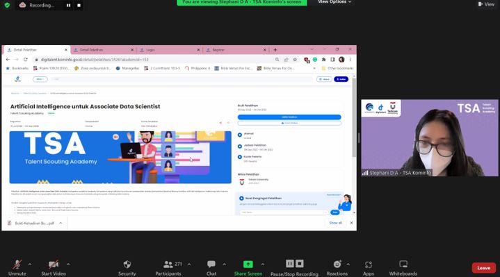 Sosialisasi DTS TSA 2022 | Unit Kerjasama Strategis