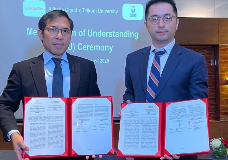 Signing MoU between Telkom University & Alibaba Cloud | Unit Kerjasama ...